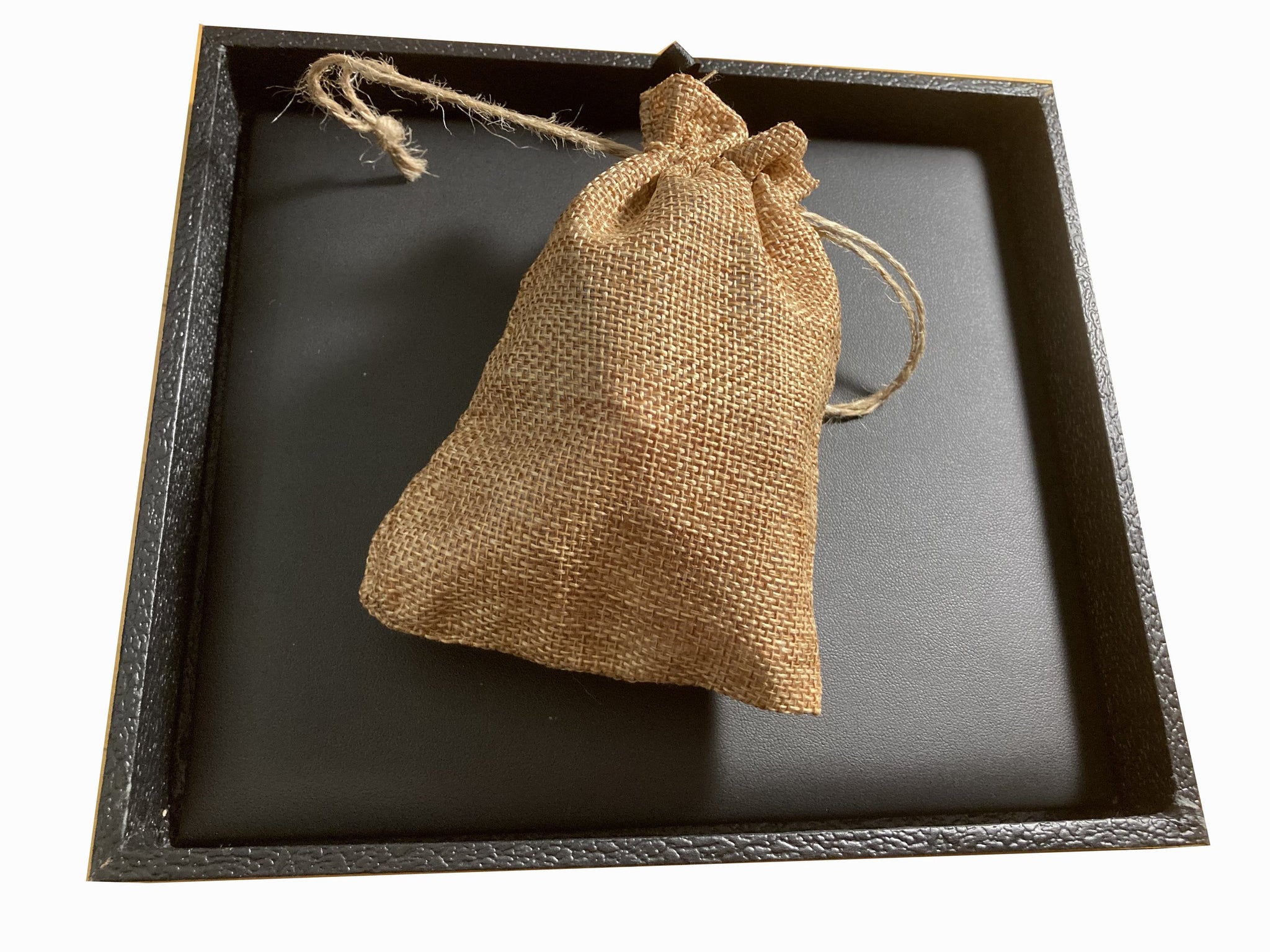 N'icePackaging - Black Leatherette Deluxe Dice Tray with Padded Insert